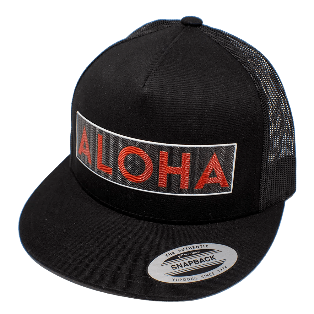 Aloha Red Screen Snapback — Leilanis Attic