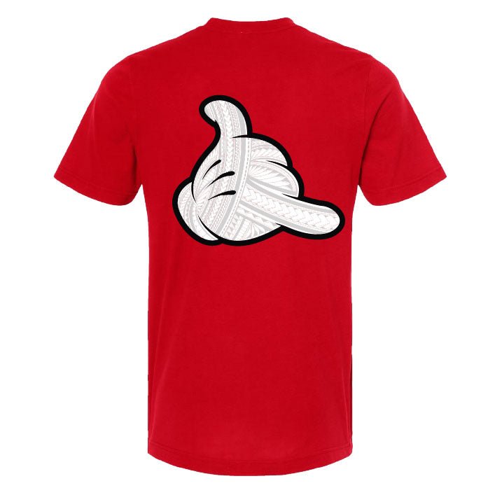 Aloha - Shaka Tribal T-Shirt - Red — Leilanis Attic