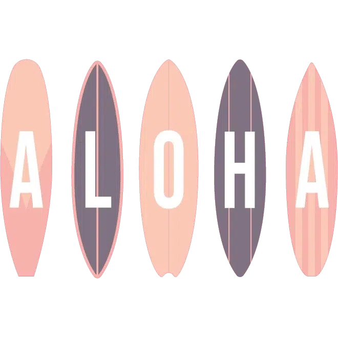 Aloha Surfboards - Sticker exclusive at Leilanis Attic