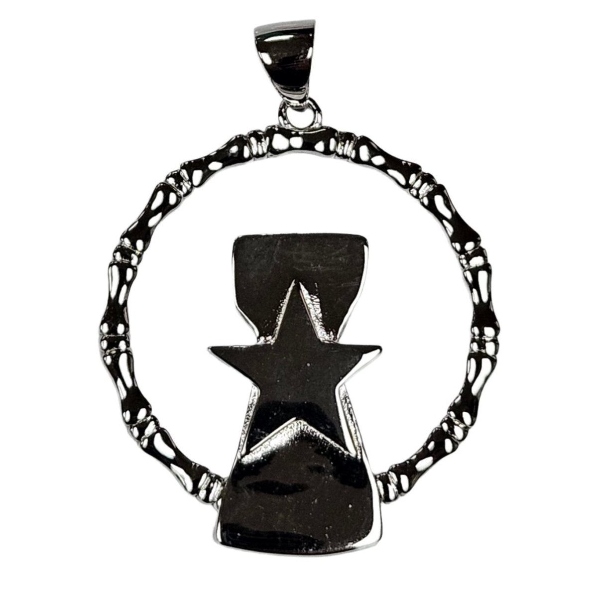 CNMI Seal Pendant with Bamboo accent, Sterling Silver — Leilanis Attic