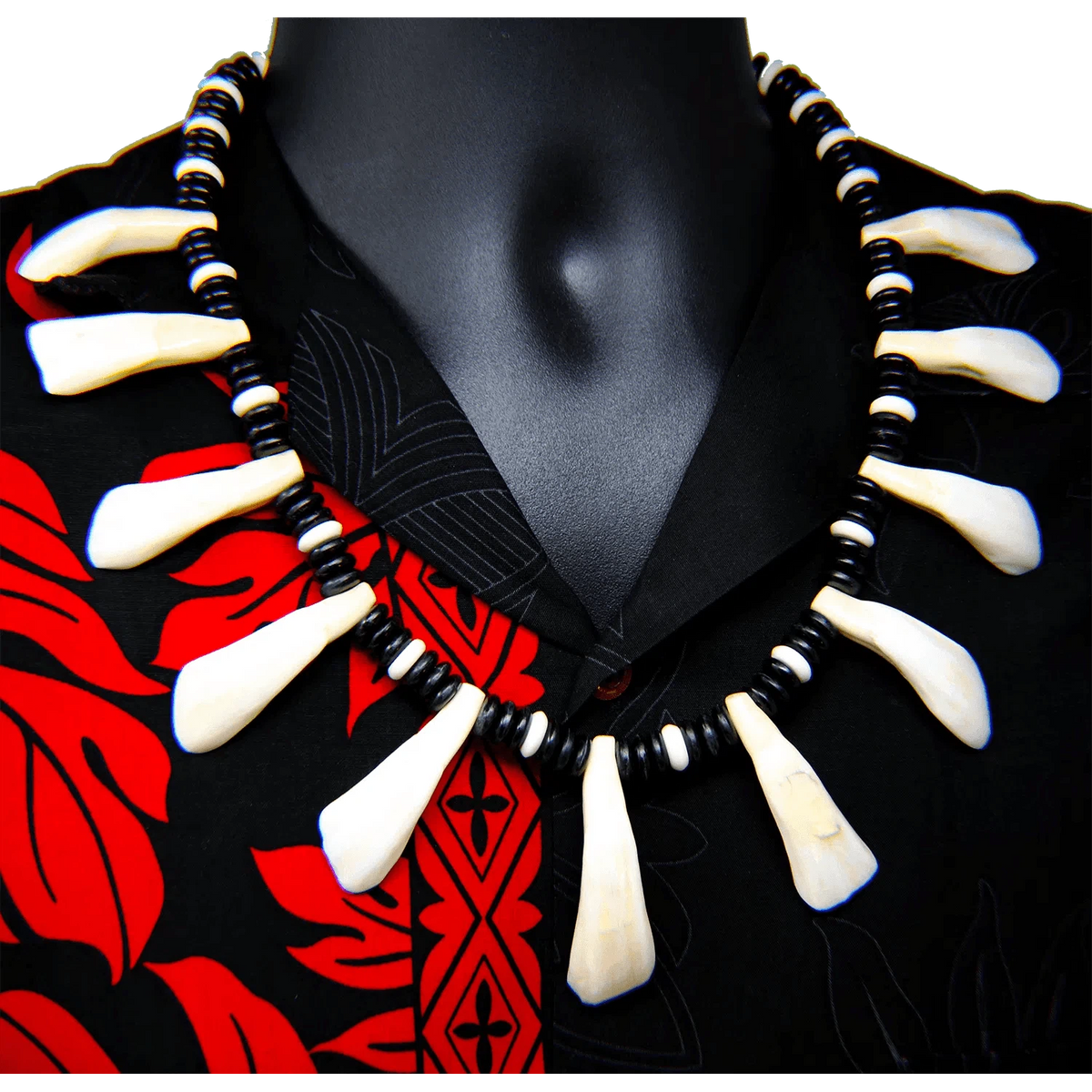 Chamorro Carabao Tooth Beaded Necklace — Leilanis Attic