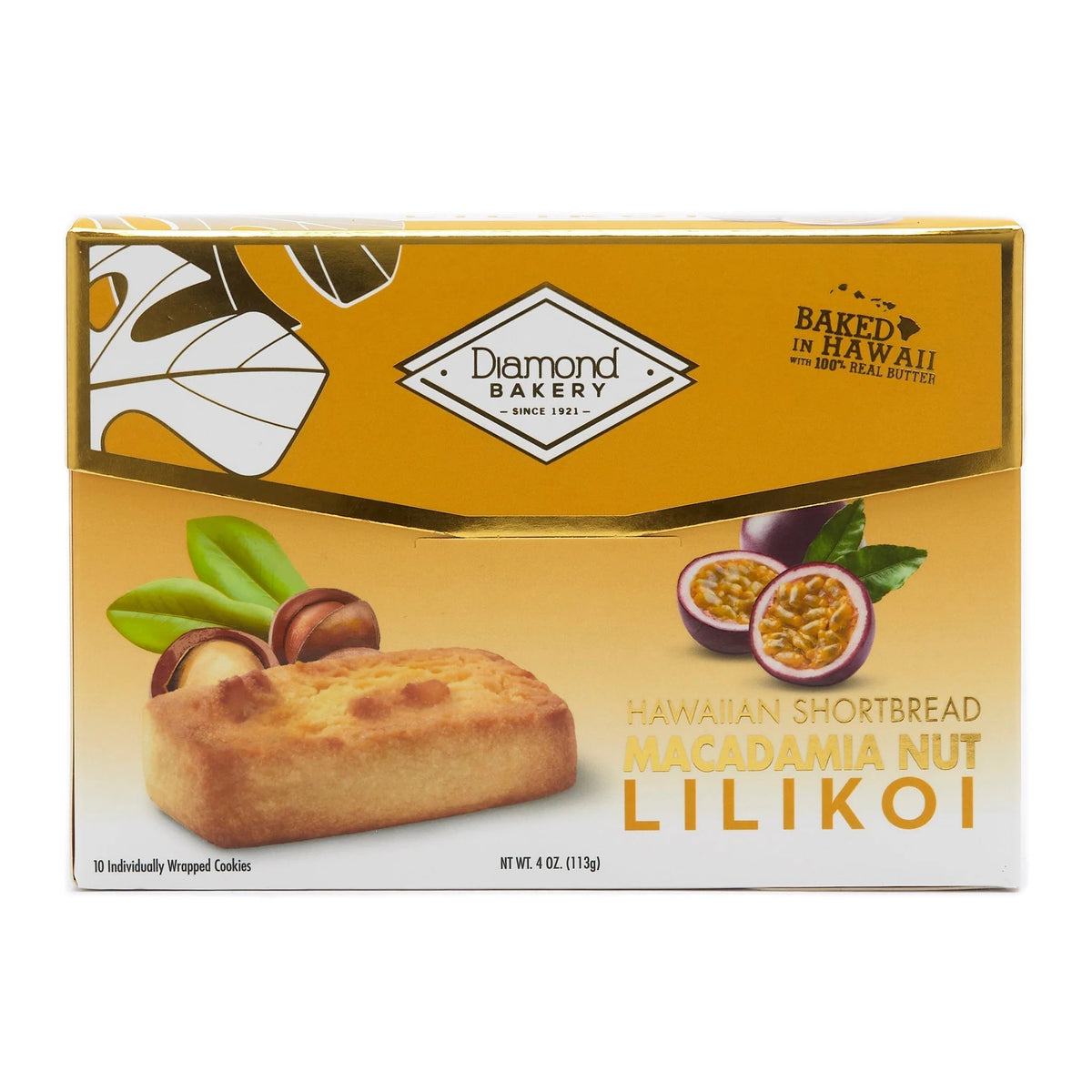 Diamond Bakery Hawaiian Macadamia Shortbread Cookies, Lilikoi (4.0oz ...