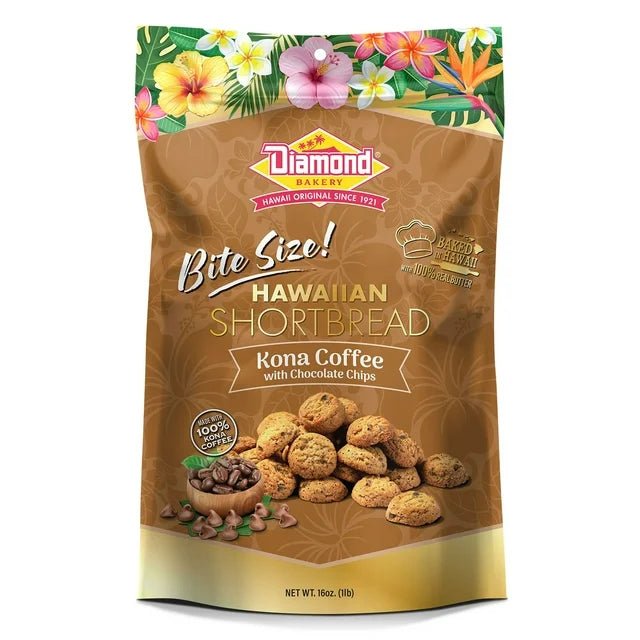 Diamond Bakery Kona Coffee Flavored Hawaiian Shortbread Cookies, 16 oz ...