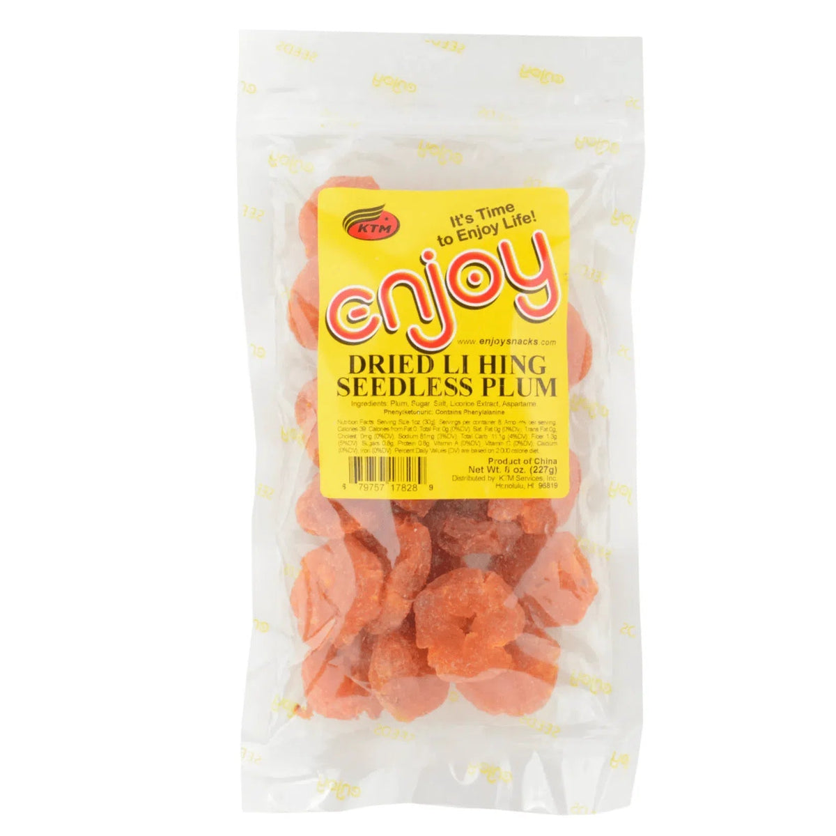 Enjoy Brand - Li Hing Seedless Plum (Dried) 7oz — Leilanis Attic