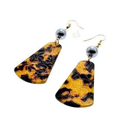 Faux Turtle Shell Earrings — Leilanis Attic