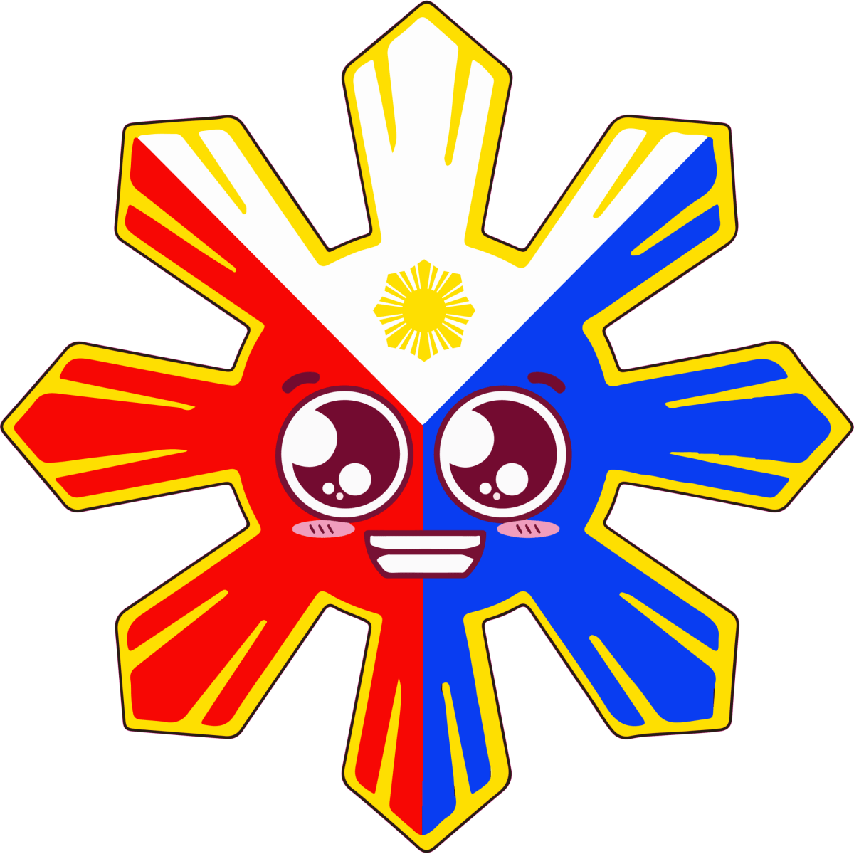 Filipino Star Face Sticker exclusive at Leilanis Attic