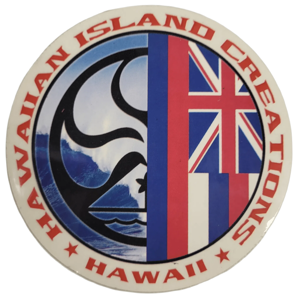 HIC “Flag Wave Split" Sticker exclusive at Leilanis Attic