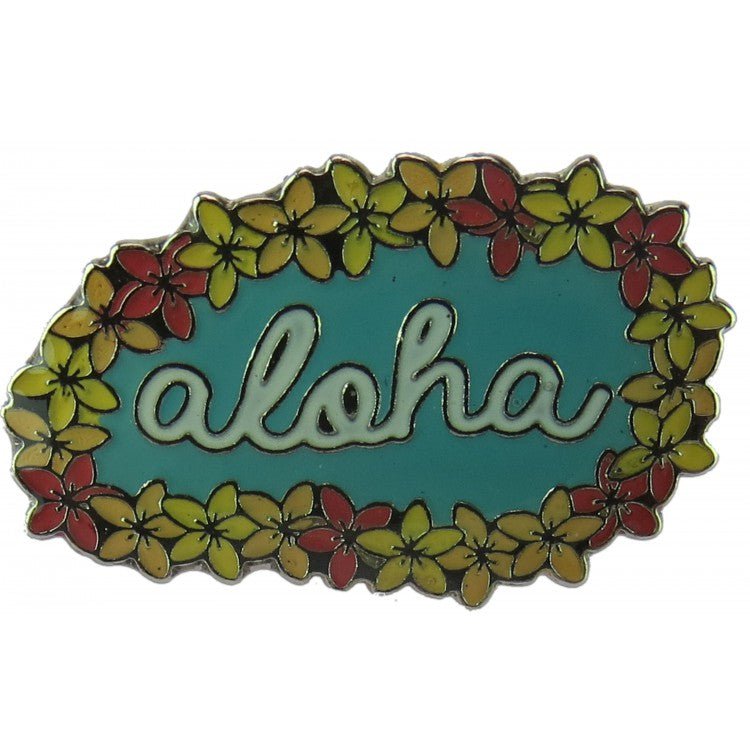 Hawaiian Lei Aloha Enameled Pin — Leilanis Attic