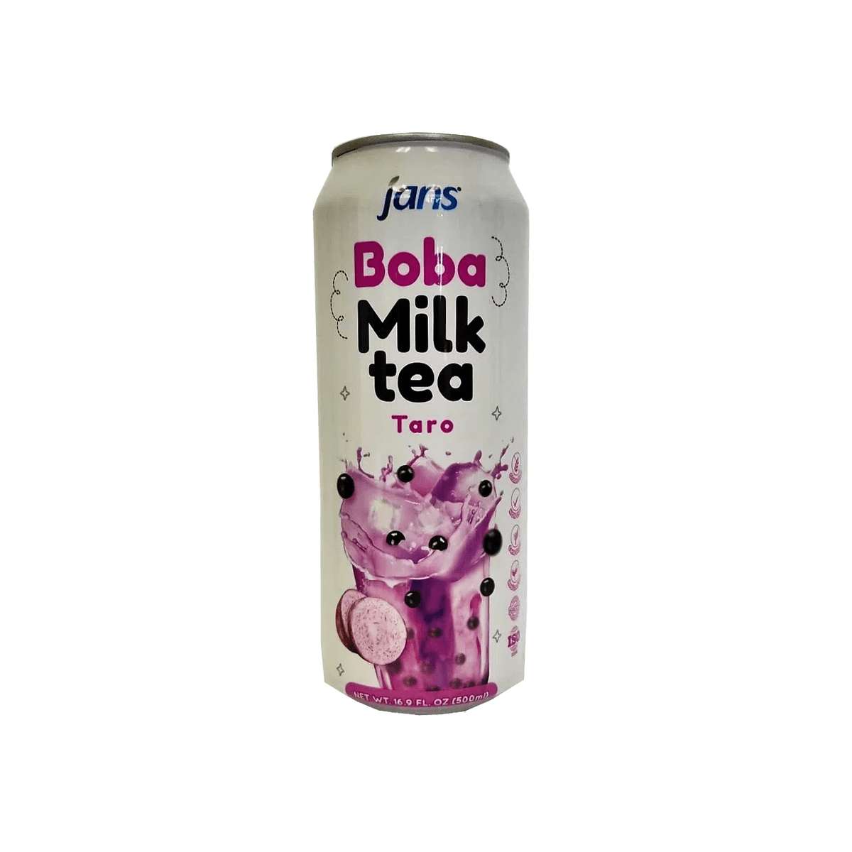 Jans Boba Milk Tea Taro 16.9oz — Leilanis Attic