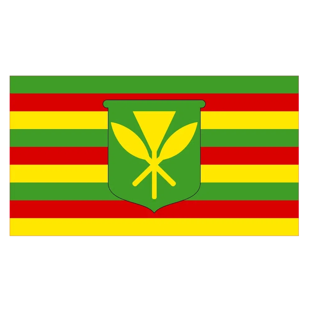 Kanaka Flag Sticker exclusive at Leilanis Attic