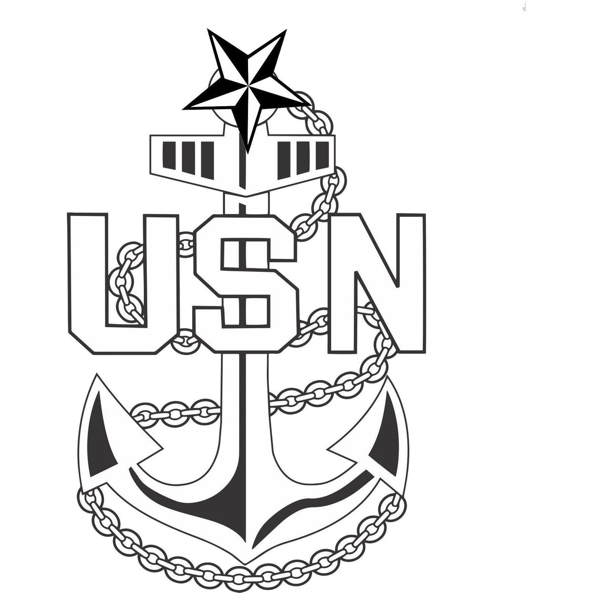 Laser Engraved Navy Senior Chief Flask exclusive at Leilanis Attic