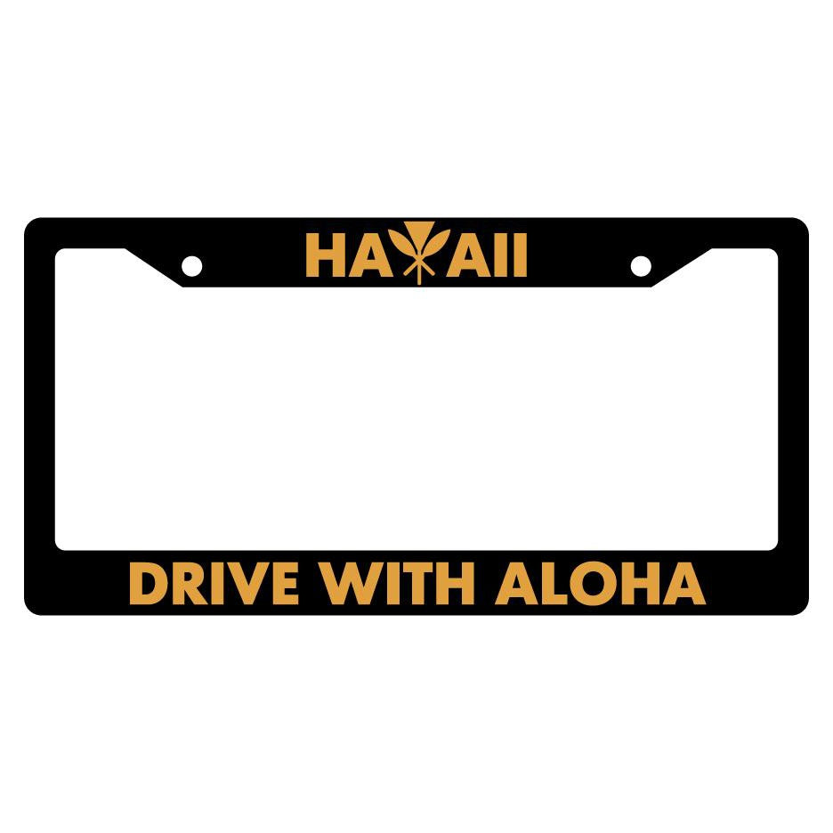 License Plate Frame, “Hawaii, Drive With Aloha” — Leilanis Attic