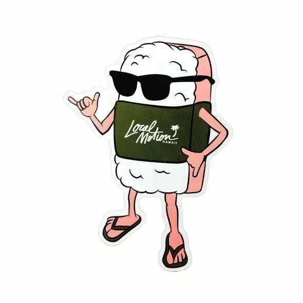 Local Motion "Musubi Man" Sticker exclusive at Leilanis Attic
