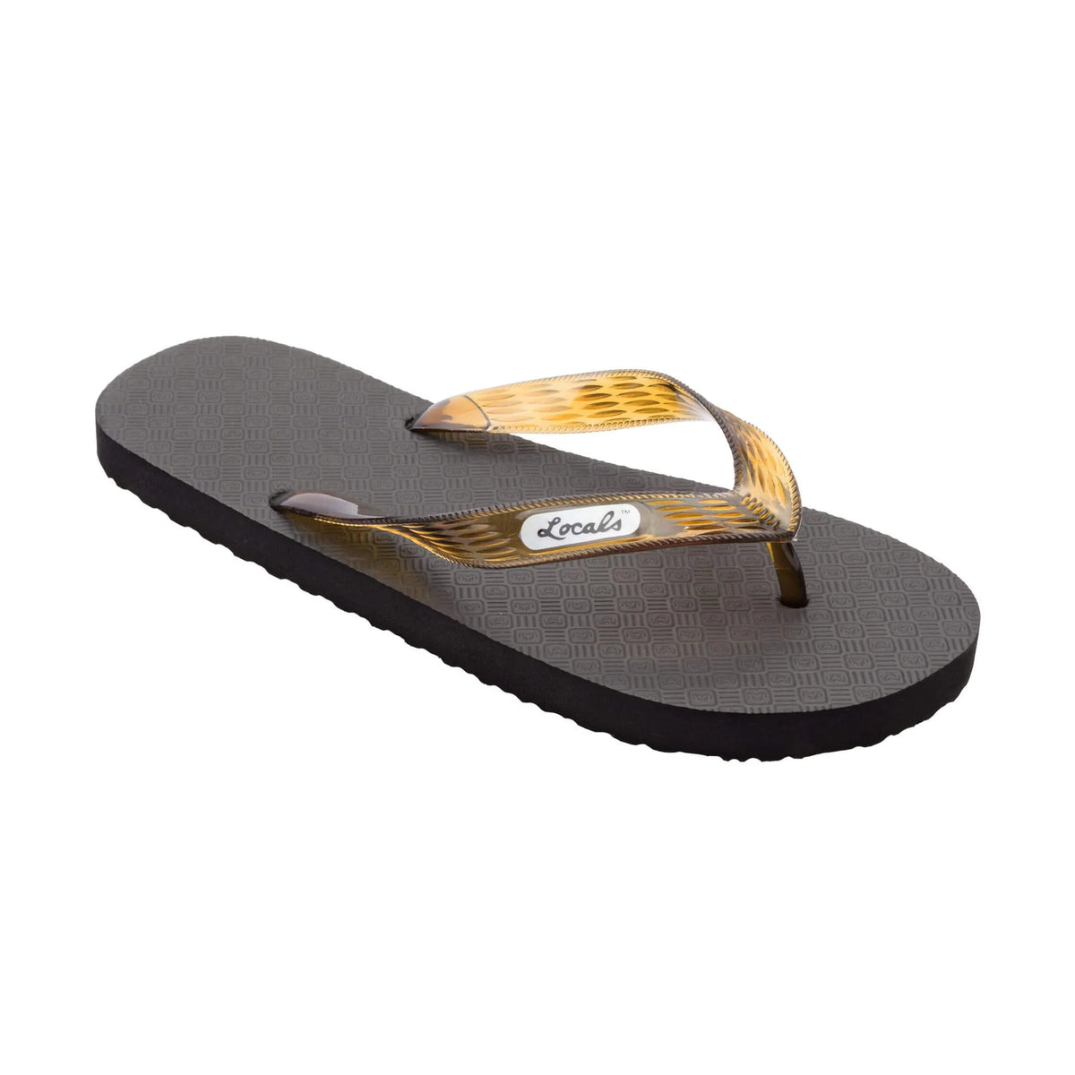 Locals - Original Men's Translucent Brown Strap Slippah — Leilanis Attic