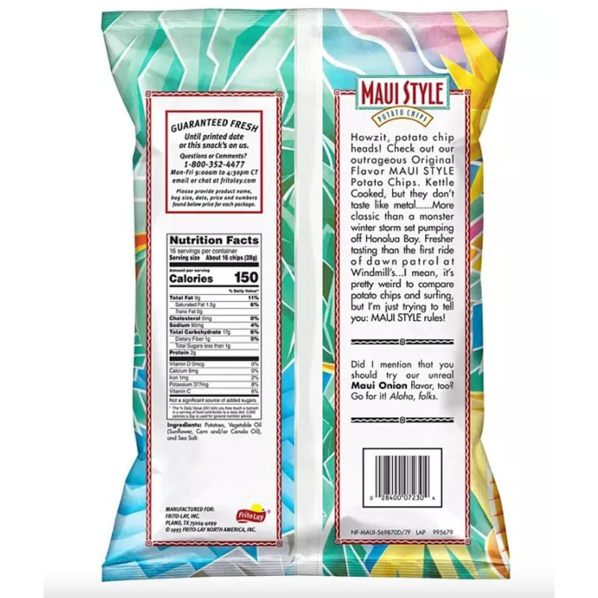 Maui Style Original Potato Chips 16 oz. — Leilanis Attic