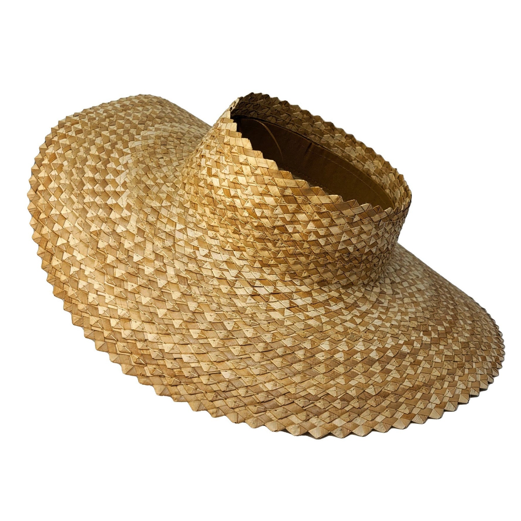 Pāpale Natural Crownless Hat — Leilanis Attic