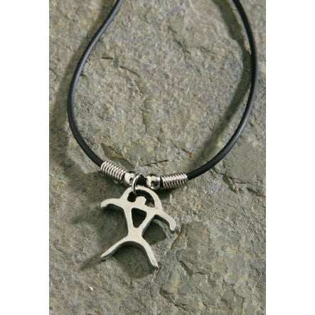 Pewter Petro-Man with Rubber Cord Necklace — Leilanis Attic