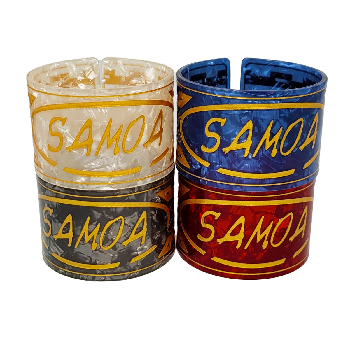 Samoa With Tribal Carved Faux Turtle Shell Bangle Multiple Colors ...