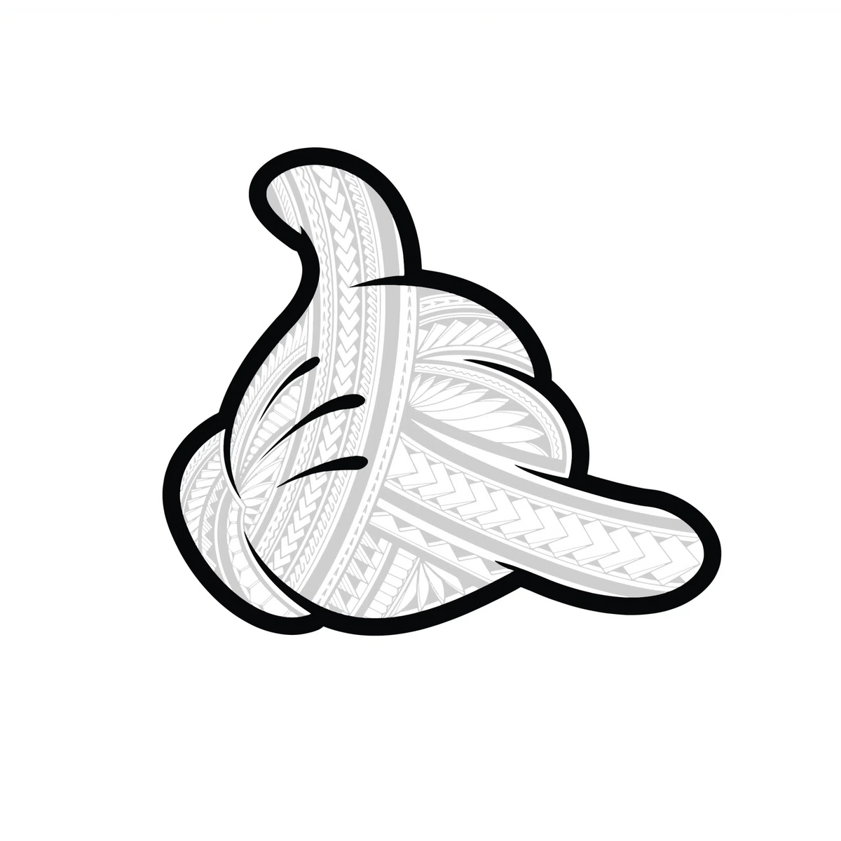 Shaka Tribal Sticker exclusive at Leilanis Attic