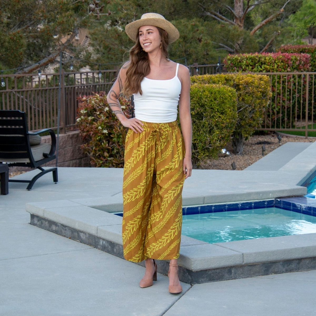 Valu Palazzo Pants - Golden Brown — Leilanis Attic