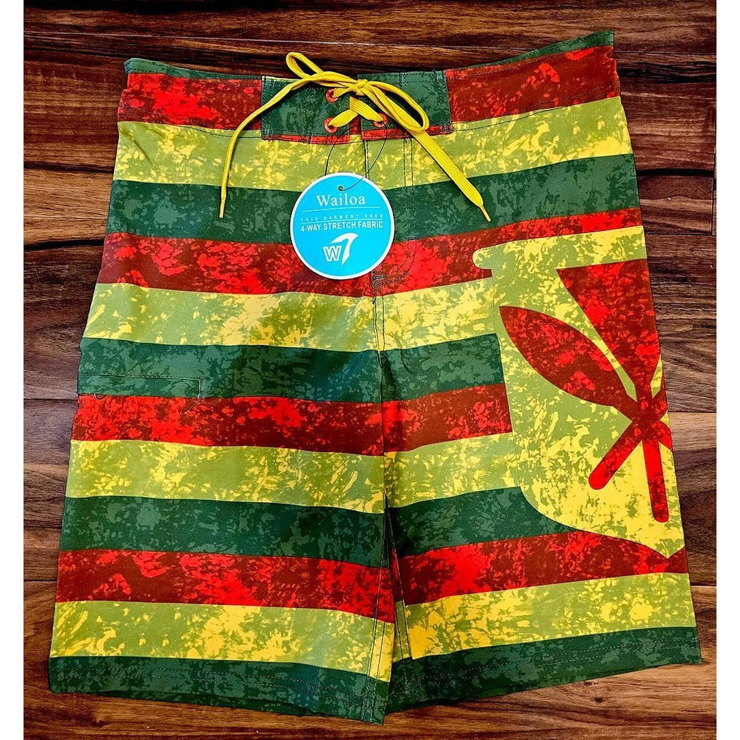 Wailoa “Kanaka Symbol” Board Shorts — Leilanis Attic