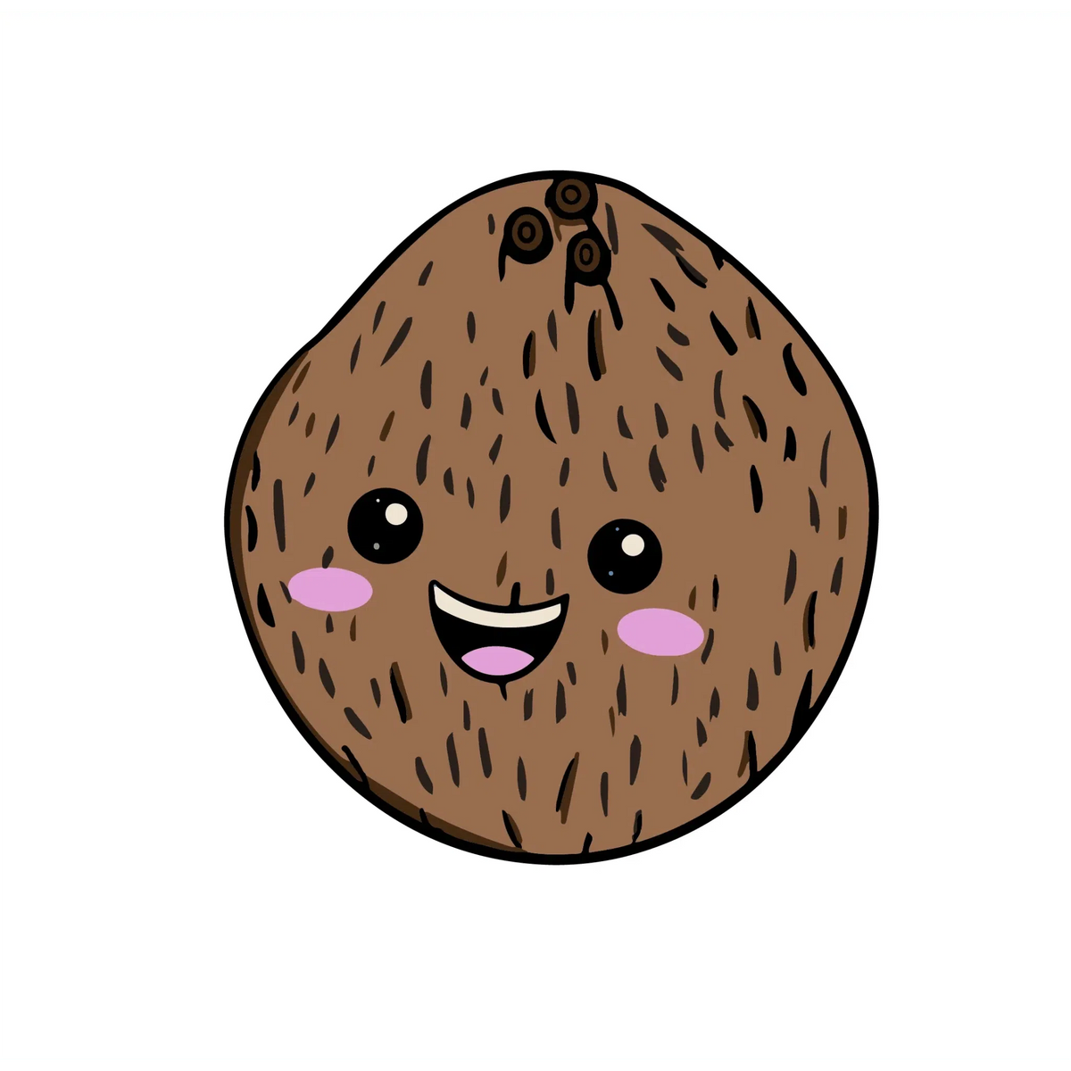 Whole Coconut Sticker exclusive at Leilanis Attic