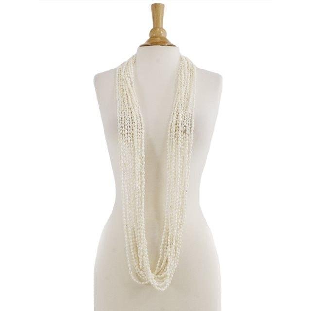 12 Strand Dove Tail Nasa Shell Lei — Leilanis Attic